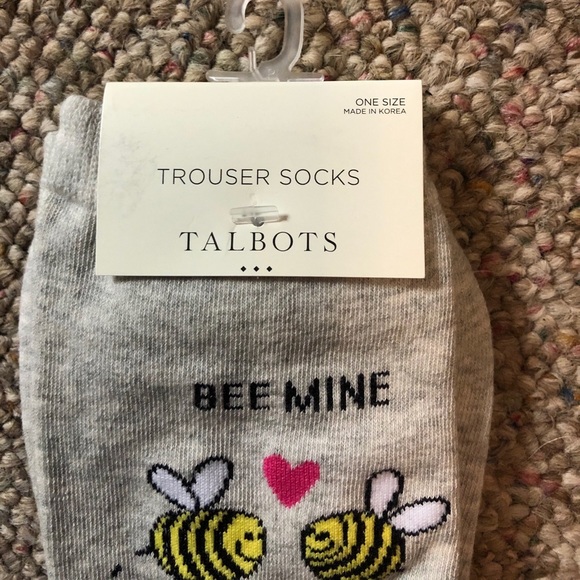 Talbots | Accessories | Talbots Bee Mine Valentine Heart Trouser Socks ...